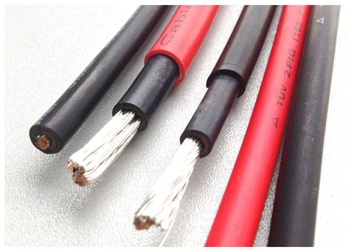 Professional Solar PV Wire , 6mm Solar Cable 2 Core Photovoltaic System