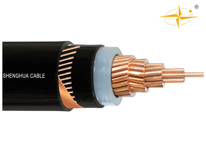 MV 19/33kV CU/XLPE/CTS/PVC XLPE Insulated Power cable with the copper ...