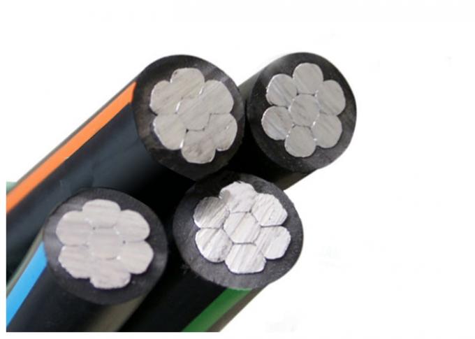 Polyethylene Insulation 4 Core Aerial Bundled Cables 0.6KV / 1KV For ...
