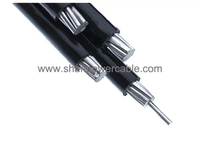1 KV PE Insulated Aerial Bunch Cable 5 Cores With Neutral Conductor IEC ...